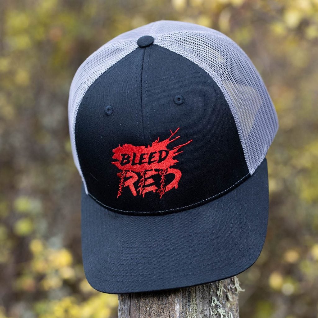 Bleed Red Hat Black / Light Gray - United States of American's Republic
