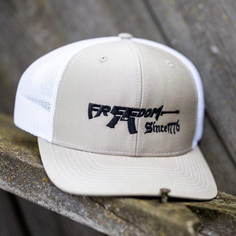 Freedom Rifle Hat Khaki / White - United States of American's Republic